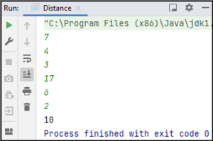 Write a java program to find Distance – Codebun
