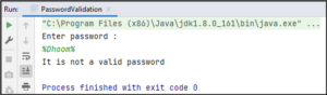Write a Java program to validate the password – Codebun
