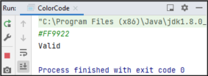 Write a Java program to validate Color Code. – Codebun