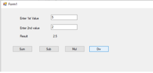 visual basic program for Addition, Subtraction, Multiplication and ...