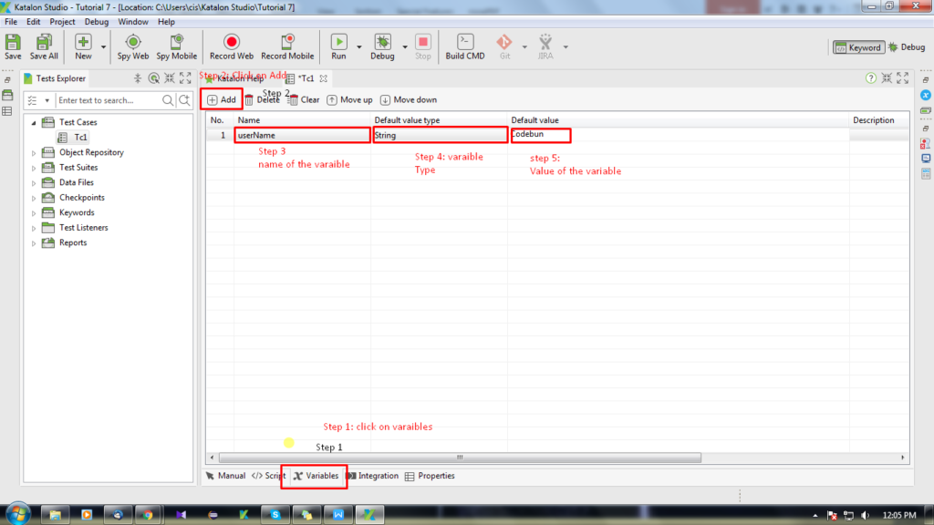 Local and global variable in katalon Studio. – Codebun