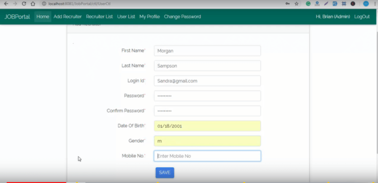 Online Job Portal Project In Java Codebun