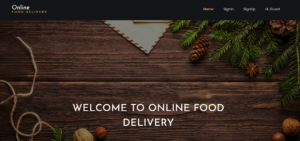 Online Food Delivery project in java with source code and project ...