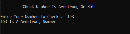 Write a C# program to check armstrong Number – Codebun