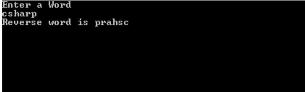 Write a C# Program to Reverse Number or String – Codebun
