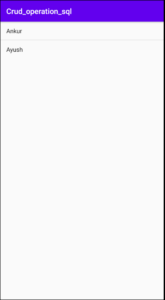 CRUD operation using SQLite in Android – Codebun