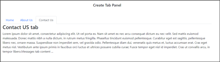 Create a Tab Panel using Bootstrap, thymeleaf and Spring Boot – Codebun