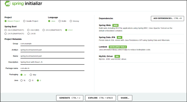 How To Create Spring Boot And Reactjs Application With Mysql Codebun 3781