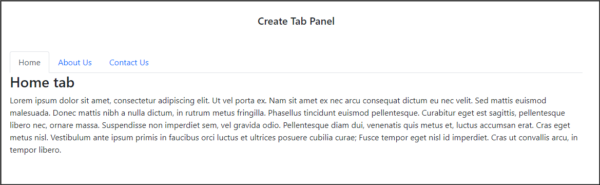 Create a Tab Panel using Bootstrap, thymeleaf and Spring Boot – Codebun