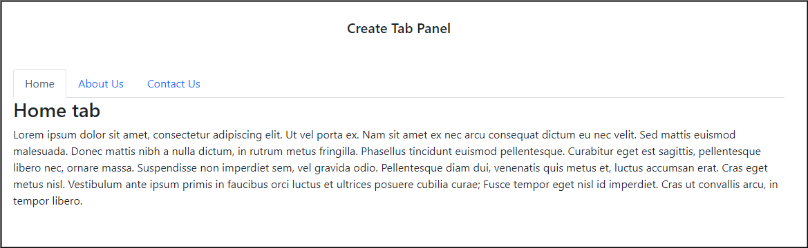 Create a Tab Panel using Bootstrap, thymeleaf and Spring Boot – Codebun