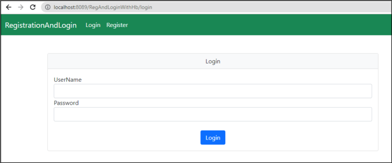 Login Registration and Logout in Spring MVC with Hibernate – Codebun