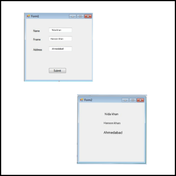 How to send data between multiple forms in C# windows – Codebun