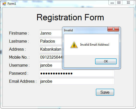 Login And Registration Form Validation In C Codebun 1141