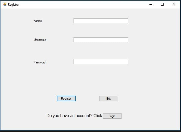 How to Create login and registration form in C# with MYSQL – Codebun