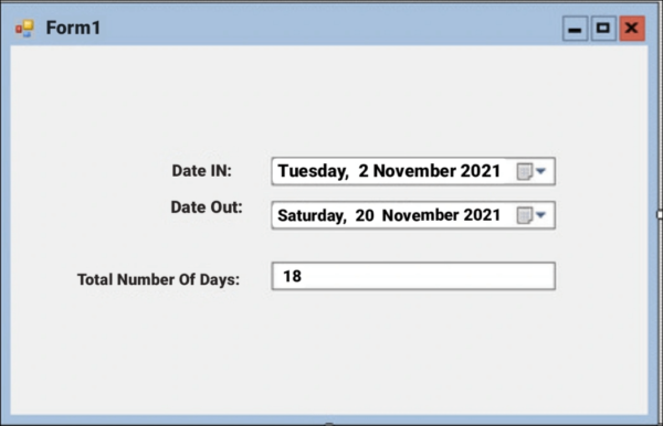 Find Difference Between Two Dates In C Codebun