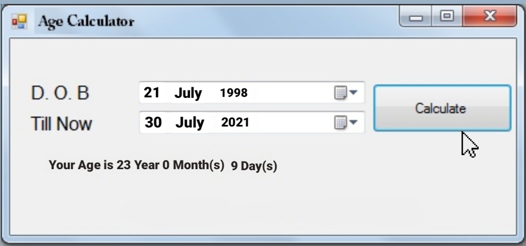 How to Calculate Age from DOB in VB.NET – Codebun