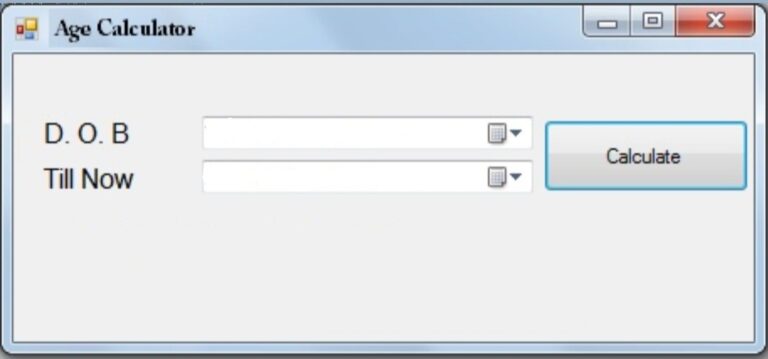 How to Calculate Age from DOB in VB.NET – Codebun