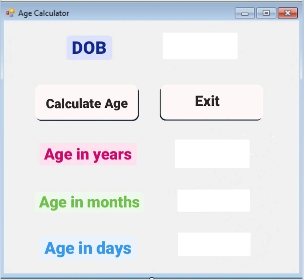 How To Calculate Age From DOB In C Codebun