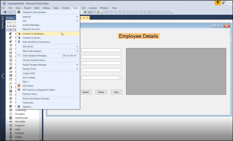 CRUD Operation in C# Windows Application – Codebun