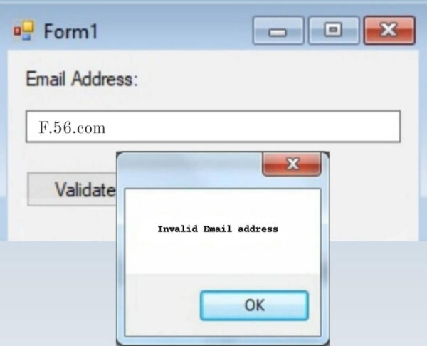How to Validate Email Id in VB.NET – Codebun